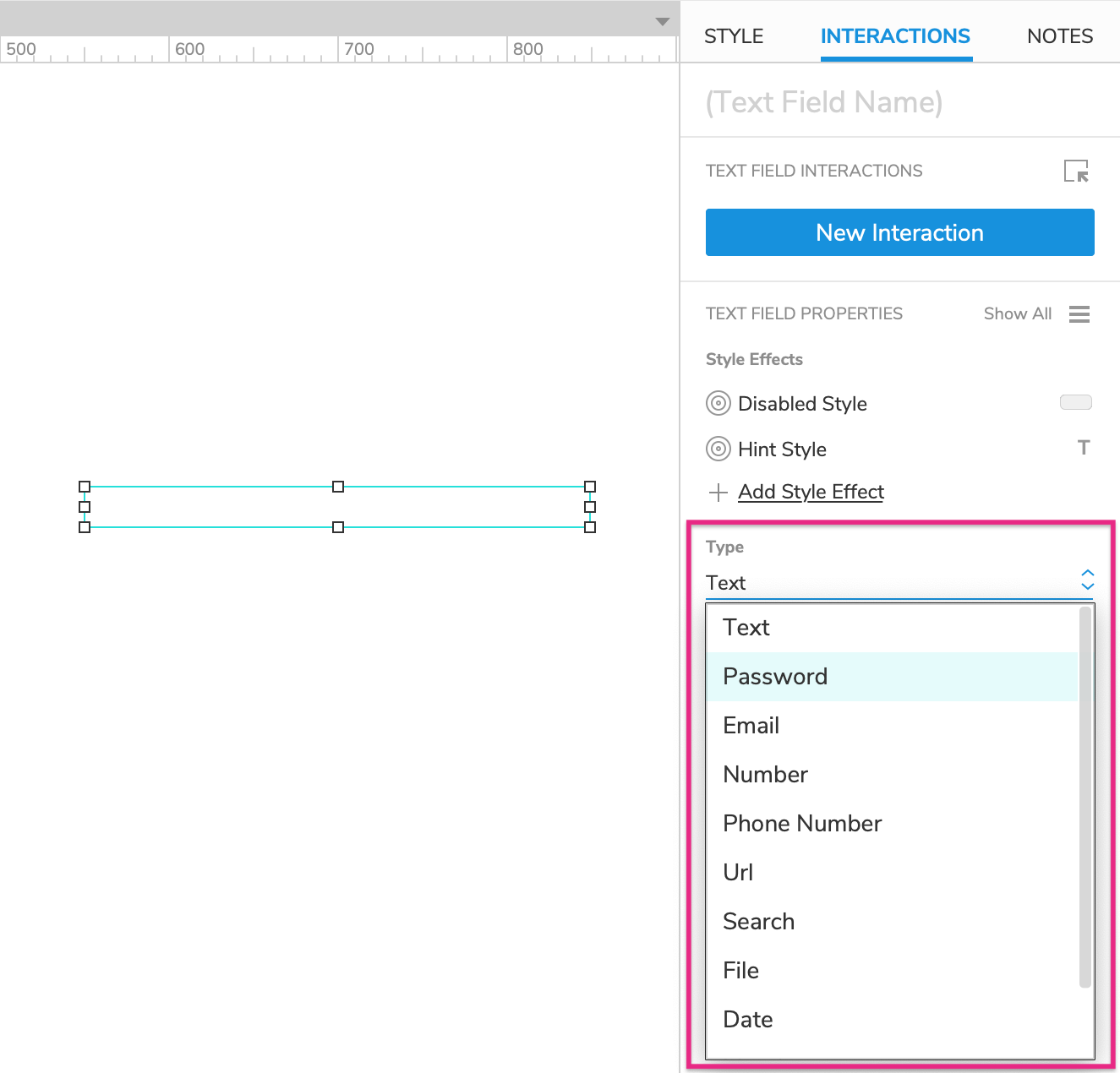 Text Field And Text Area Widgets Axure Docs